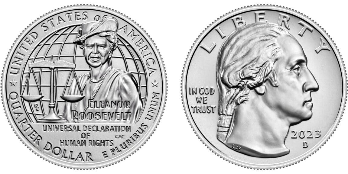 2023 Eleanor Roosevelt Quarter – American Women Quarters