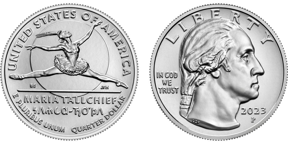 2023 Maria Tallchief Quarter – American Women Quarters